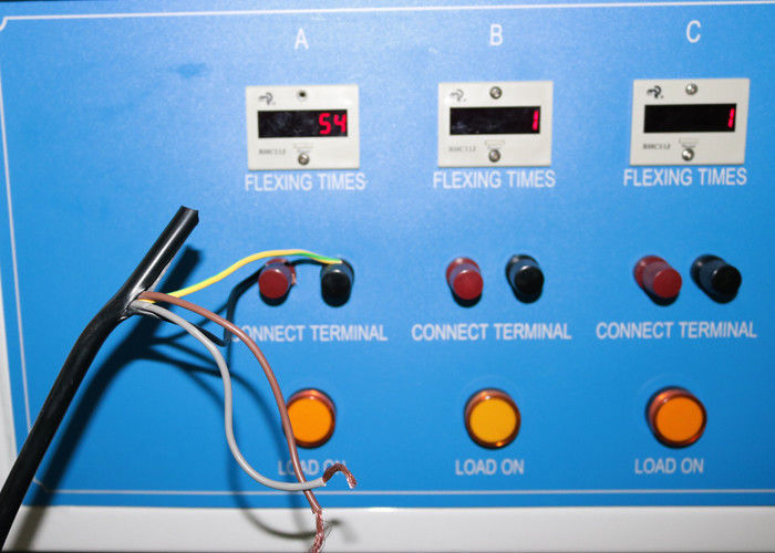 IEC 60884-1 Flexible Cable Flexing Test Apparatus Flexing Angles Adjustable